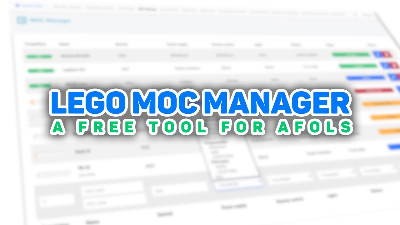 LEGO MOC Manager: a free tool for AFOLs - YouTube