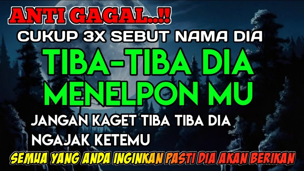 DO'A NABI SULAIMAN 🤲ANTI GAGAL 😱CUKUP SEBUT NAMA DIA 3X.DIA AKAN RINDU ...