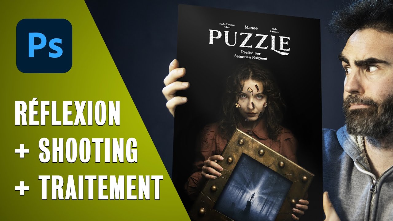 Réaliser une AFFICHE de FILM de A à Z - YouTube