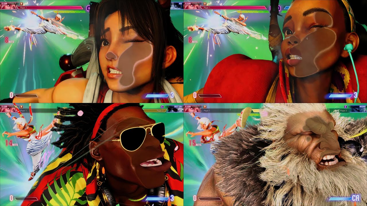 SF6: Elena's LVL3 Super & Critical Arts on All Characters + DLC - YouTube