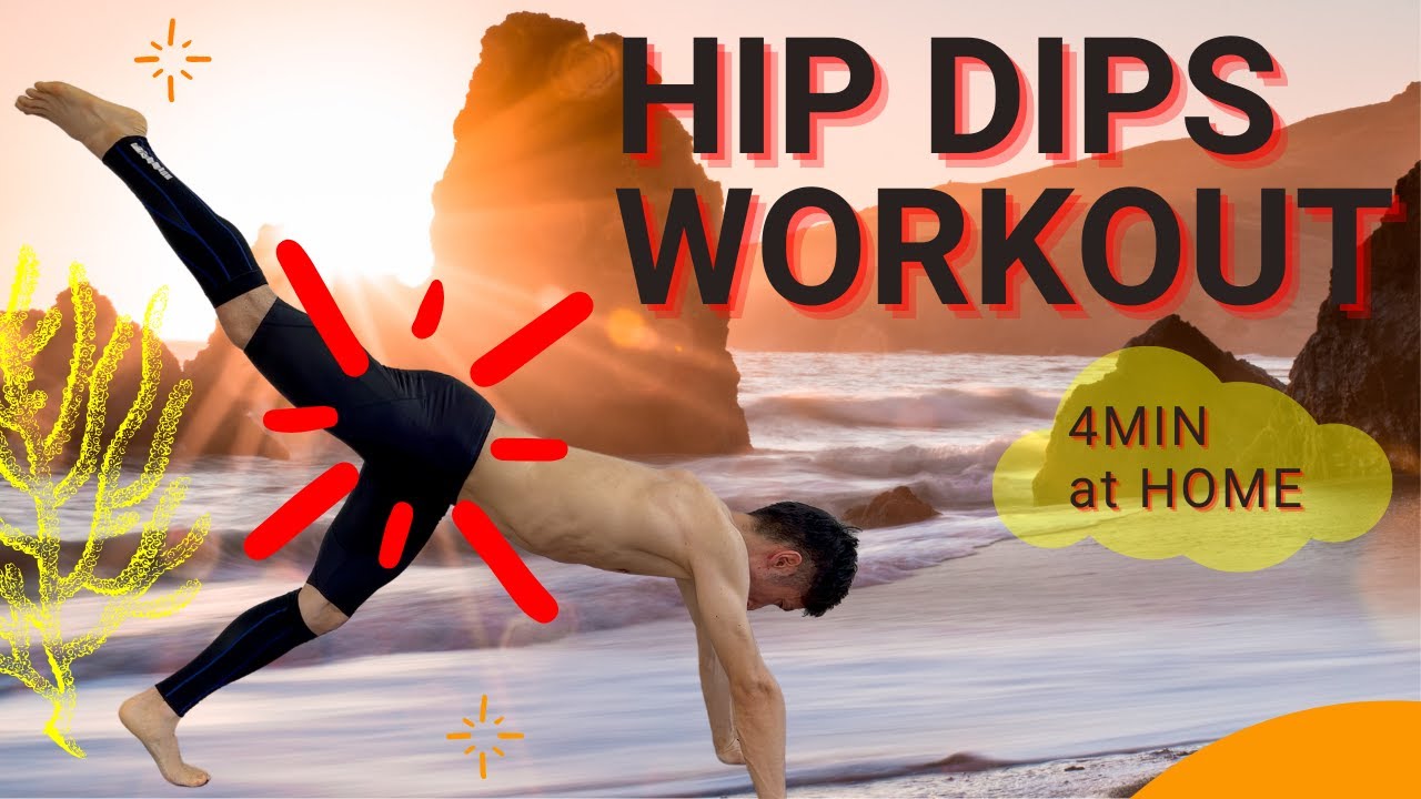 4min Workout Hips Dips | No Equipment on Home | Motivation - YouTube