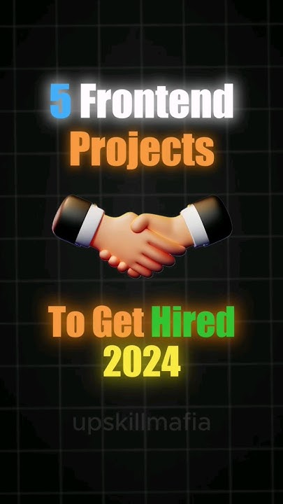 5 Projects To Get Hired In 2024 Upskillmafia Coding Webdevelopement Shorts Projects Youtube