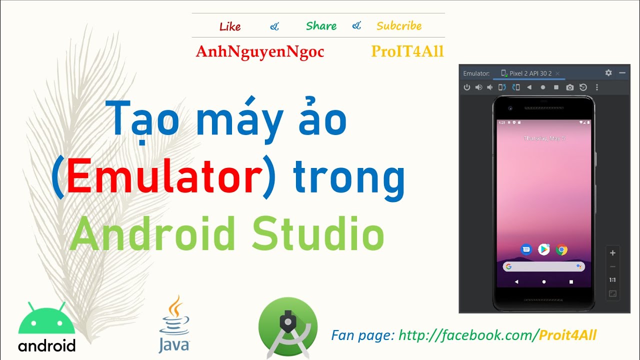 Tạo máy ảo (Emulator) trong Android Studio - YouTube