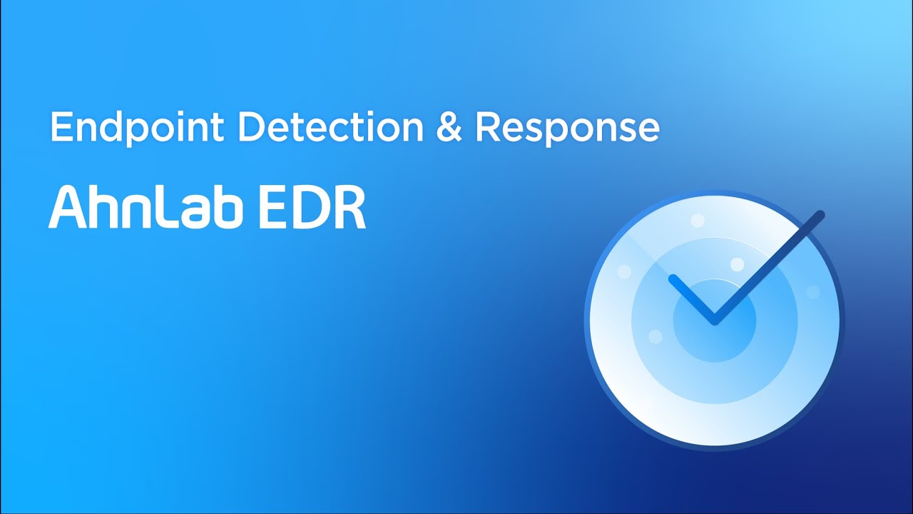 AhnLab EDR: Precise Detection, Optimal Response - YouTube
