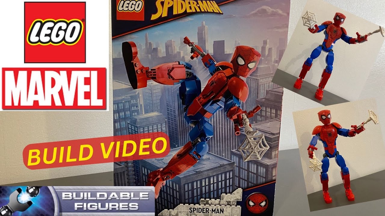 LEGO MARVEL SET 76226 SPIDER-MAN BUILDABLE FIGURES BUILD VIDEO #lego # ...