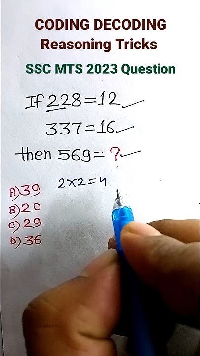 Coding Decoding | Coding Decoding Reasoning Tricks| Reasoning for SSC ...