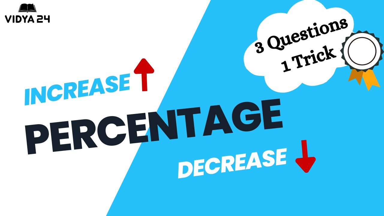 Percentage Increase Or Decrease Short Trick Fast Percentage percentage-increase-or-decrease-short-trick-fast-percentage