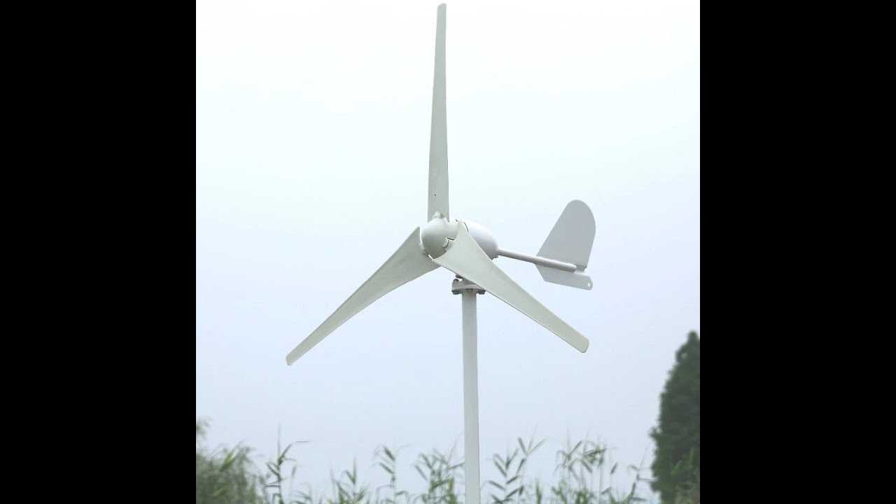 How to install a horizontal wind turbines with 3 blades ? - YouTube