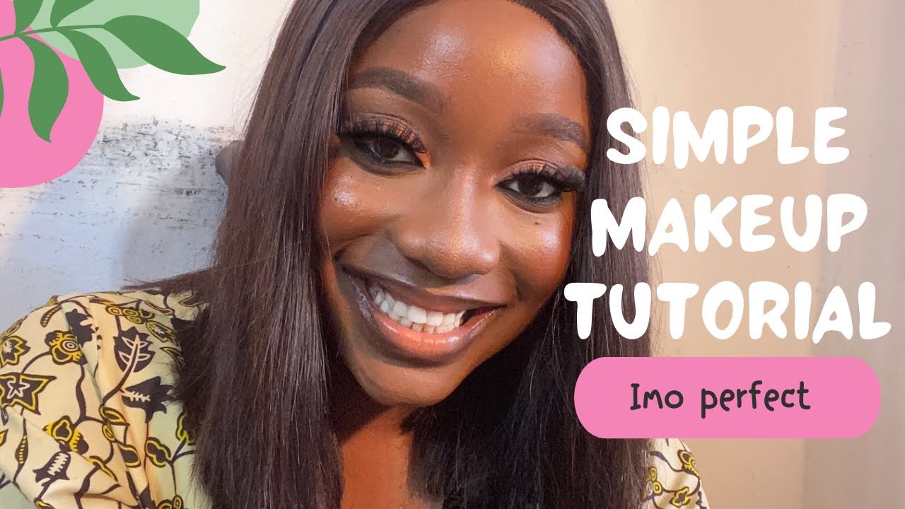 Simple makeup tutorial #makeupartist #makeuptutorial #simplemakeup #melanin #darkskin - YouTube