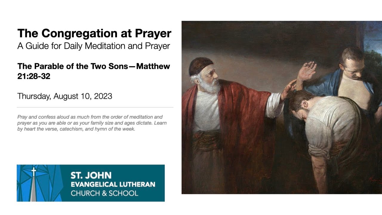 The Parable of the Two Sons—Matthew 21:28-32 - YouTube