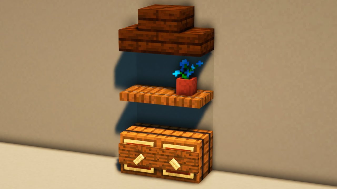 Barrels With Shelves In Minecraft - YouTube