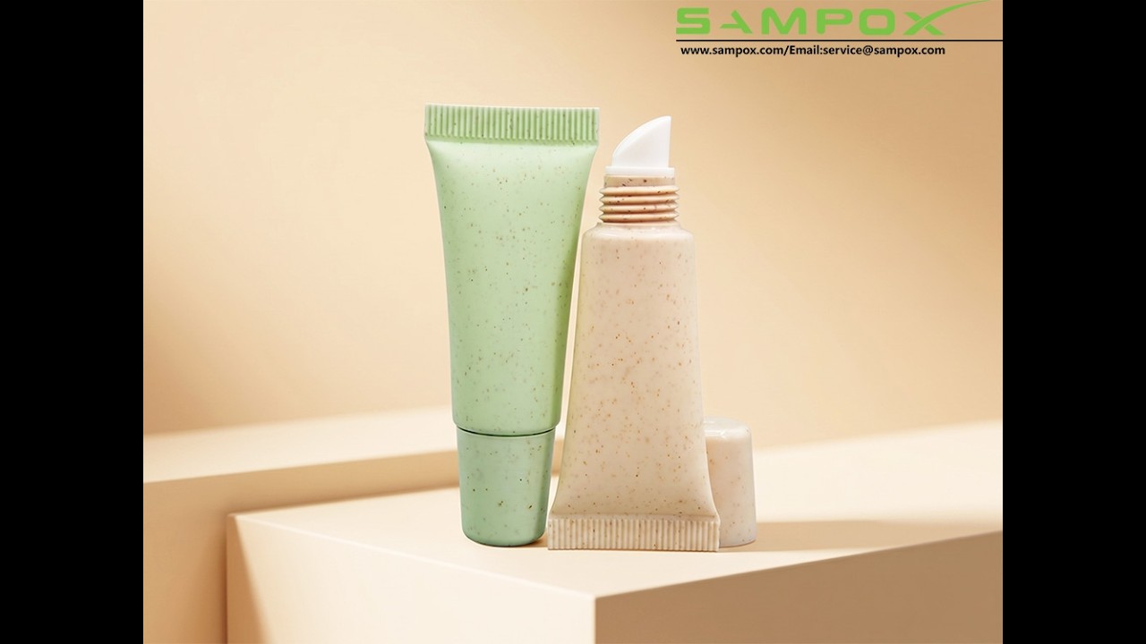 Eco-Friendly Wheat Straw Lip Balm Tube with Detachable PE Applicator ...