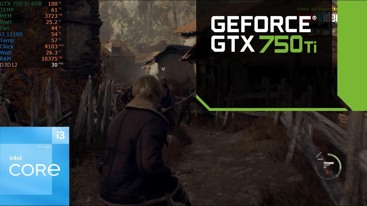 GTX 750 Ti 4GB Resident Evil 4 Remake - YouTube