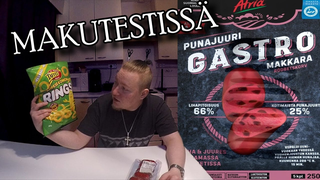 Taffel Rings sipsit & Punajuurimakkara - Makutestissä - YouTube