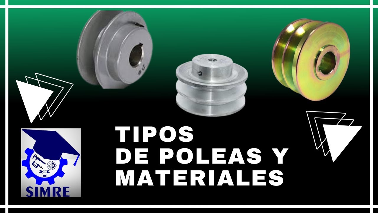 TIPOS DE POLEAS SUS PARTES Y MATERIALES DE FABRICACIÓN - YouTube