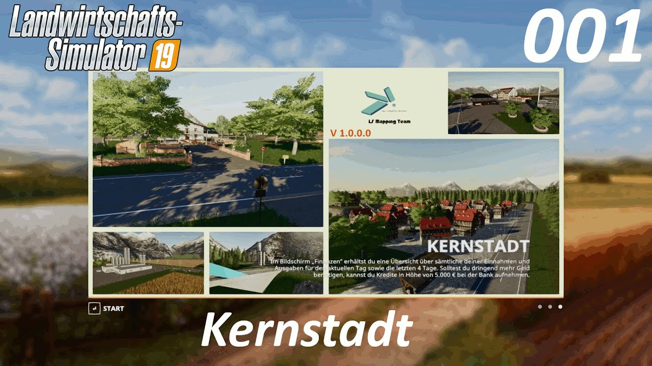 LS19: Kernstadt #001 - Eine neue Karte - deutsch - YouTube