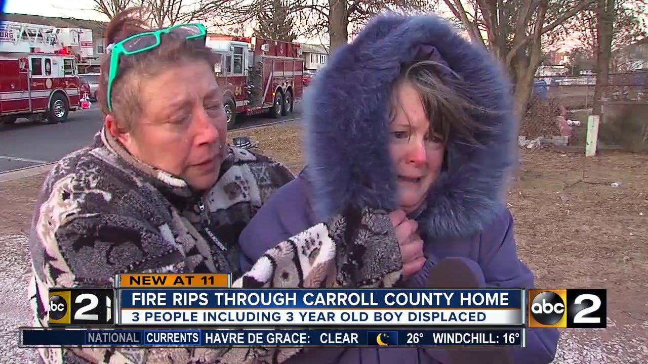 Fire rips through Carroll County home - YouTube