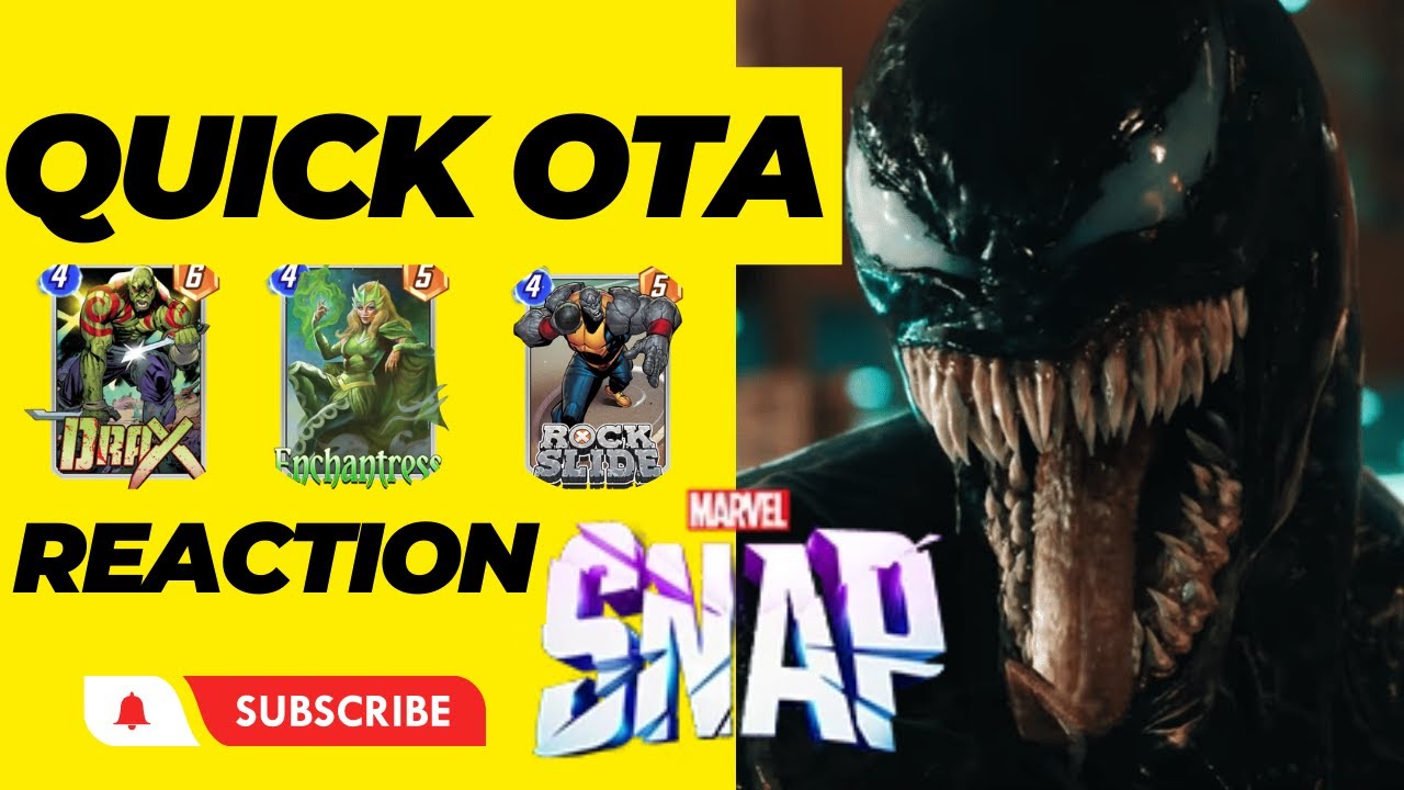 Quick Marvel SNAP OTA Reactions| Buffs and Nerfs: Enchantress, Rockslide, Darkhawk Decks, and ...