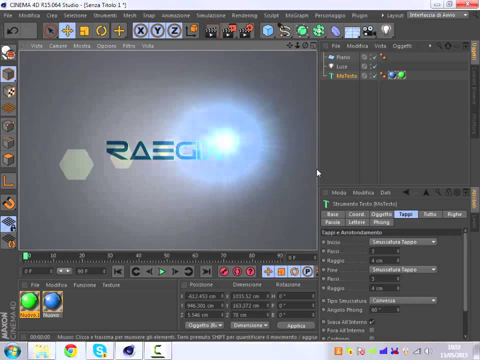 Come fare un'immagine con Cinema 4D-Tutorial[Raegix] - YouTube