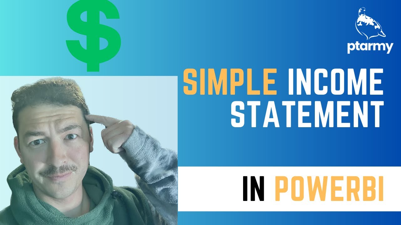 Power BI - How to Make a Simple Income Statement Part 1 - YouTube