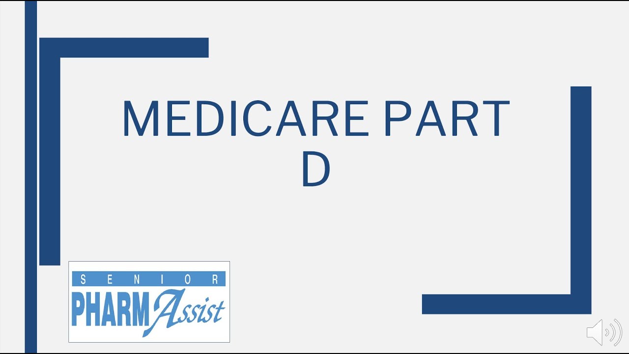 Medicare Part D - Prescription Coverage - YouTube