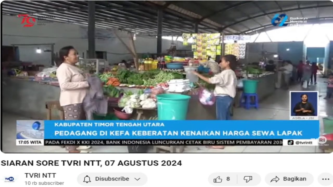 PEDAGANG DI KEFA KEBERATAN KENAIKAN HARGA SEWA LAPAK - YouTube