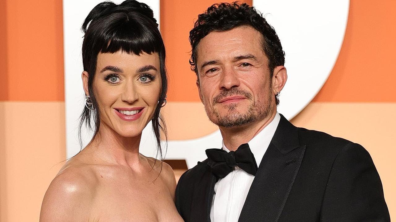 Katy Perry Stuns with Bold Bangs at Oscar Party, Poses with Fiancé ...