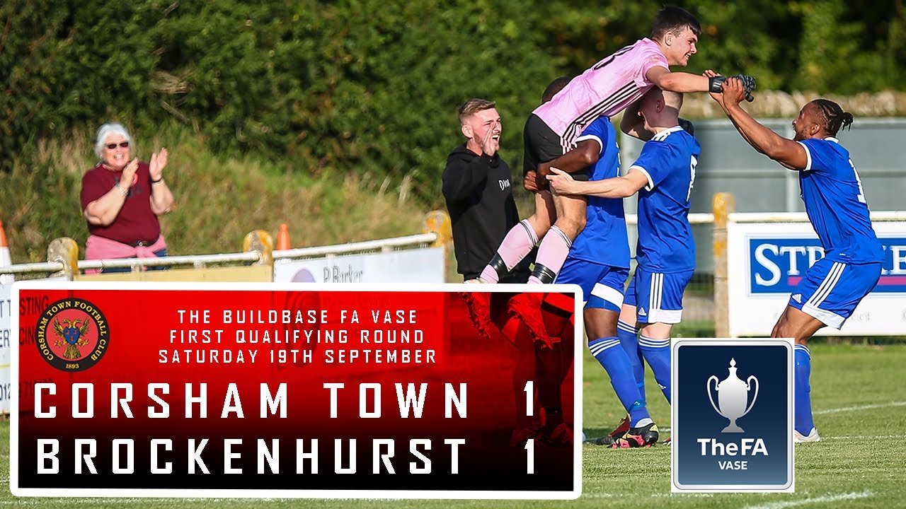 Corsham Town FC 1 V 1 Brockenhurst FC - Official FA Vase Match ...