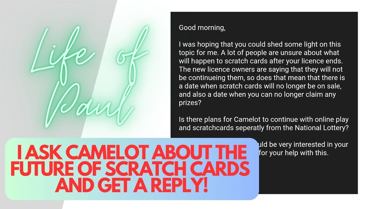 I ask Camelot about the future of scratchcards and get a reply!!! - YouTube