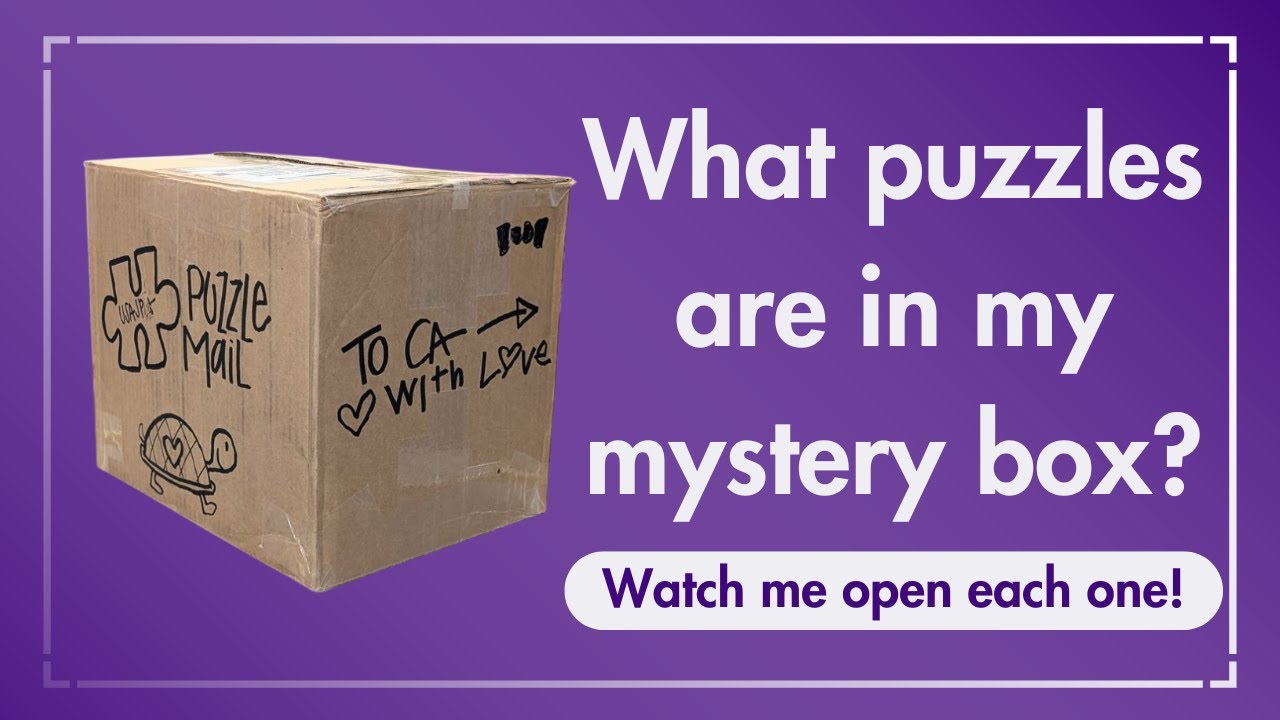 Open my mystery box puzzles with me! - YouTube