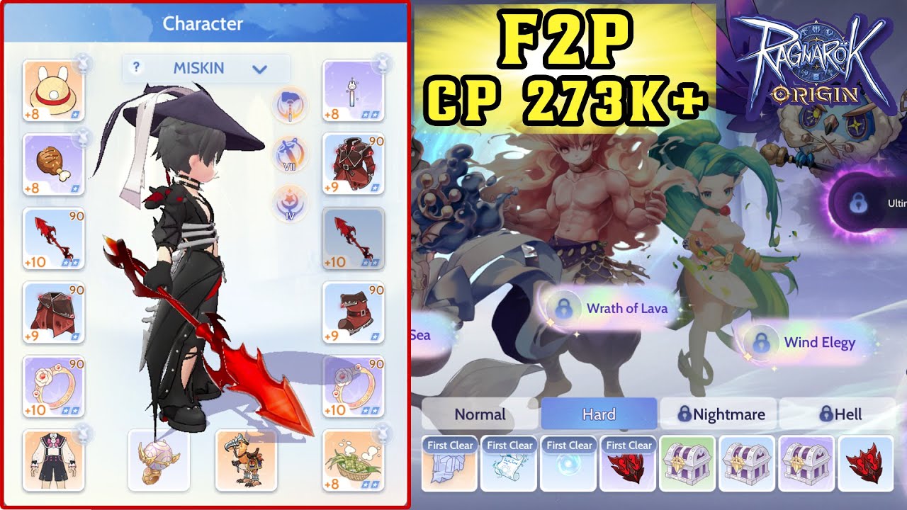 ROO - F2P CP 273K+ ,, POV KNIGHT SPEAR PAKE GEAR SET LEVEL 90!! - YouTube