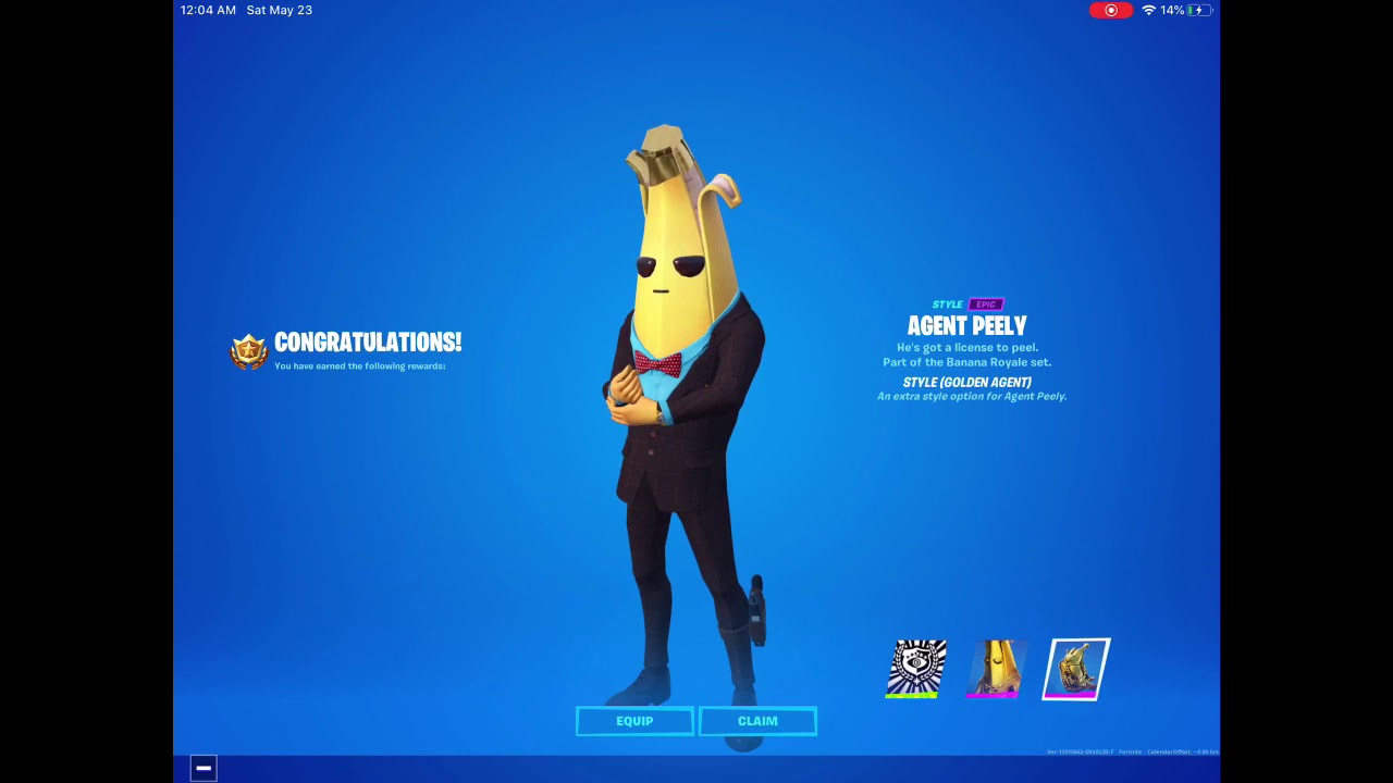 Getting golden Agent Peely - YouTube