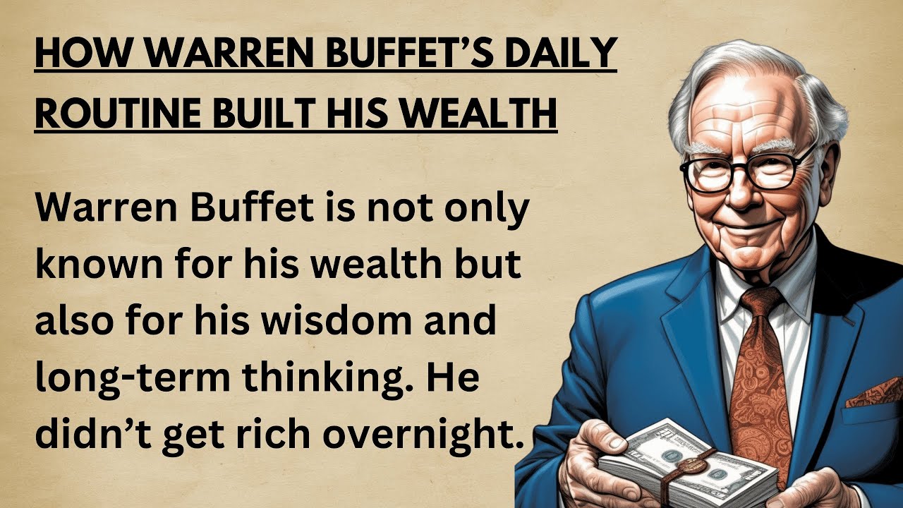 How Warren Buffet’s Daily Routine Built His Wealth || Learn English ...