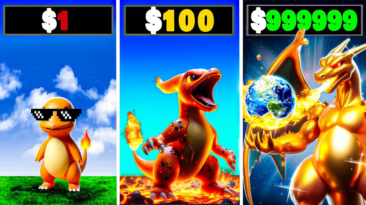 $1 to $1,000,000 Charizard in GTA 5 - YouTube