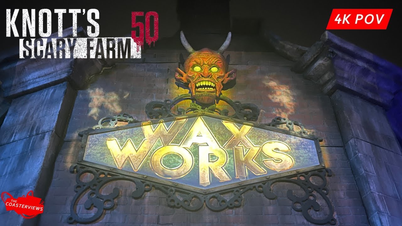 Wax Works Walk-thru Maze POV Knott's Scary Farm Halloween [4K] - YouTube