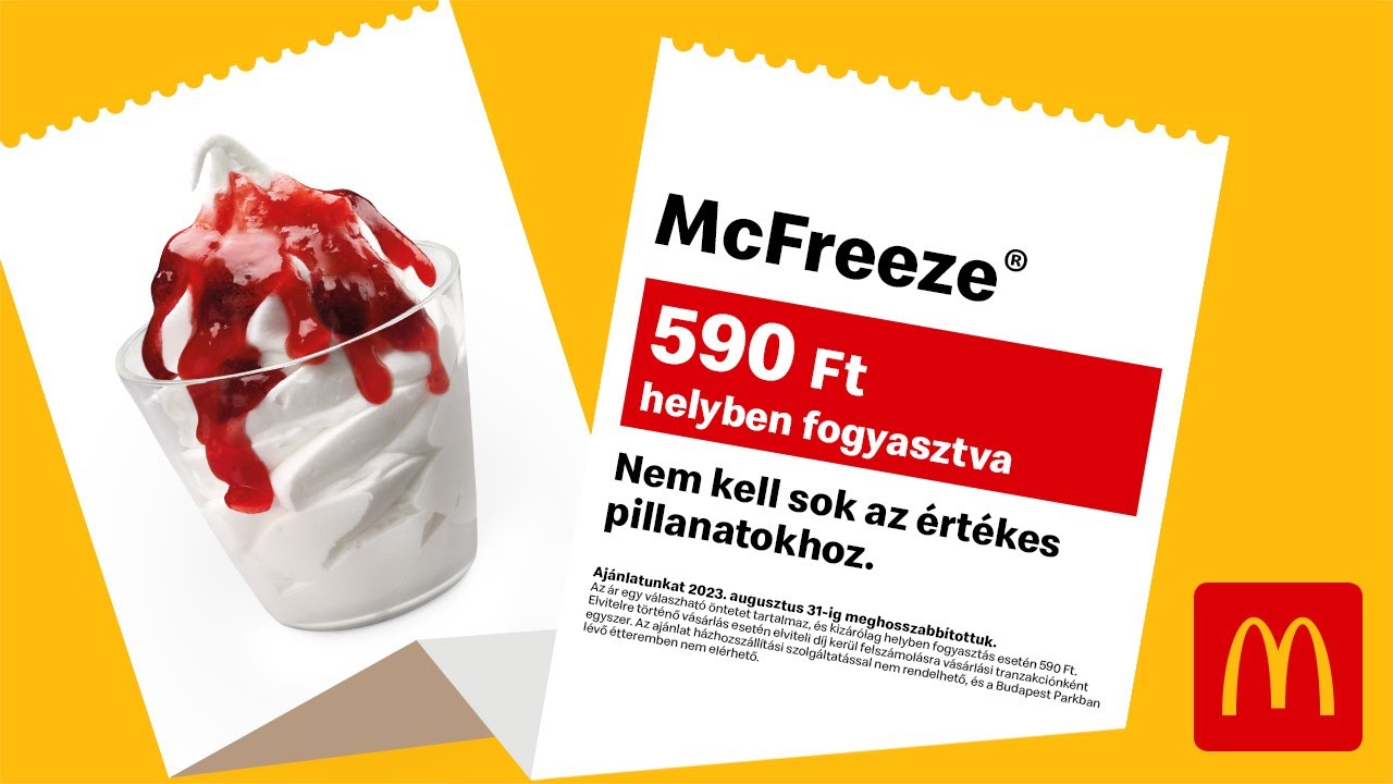 A McFreeze® most csak 590 Ft! - YouTube