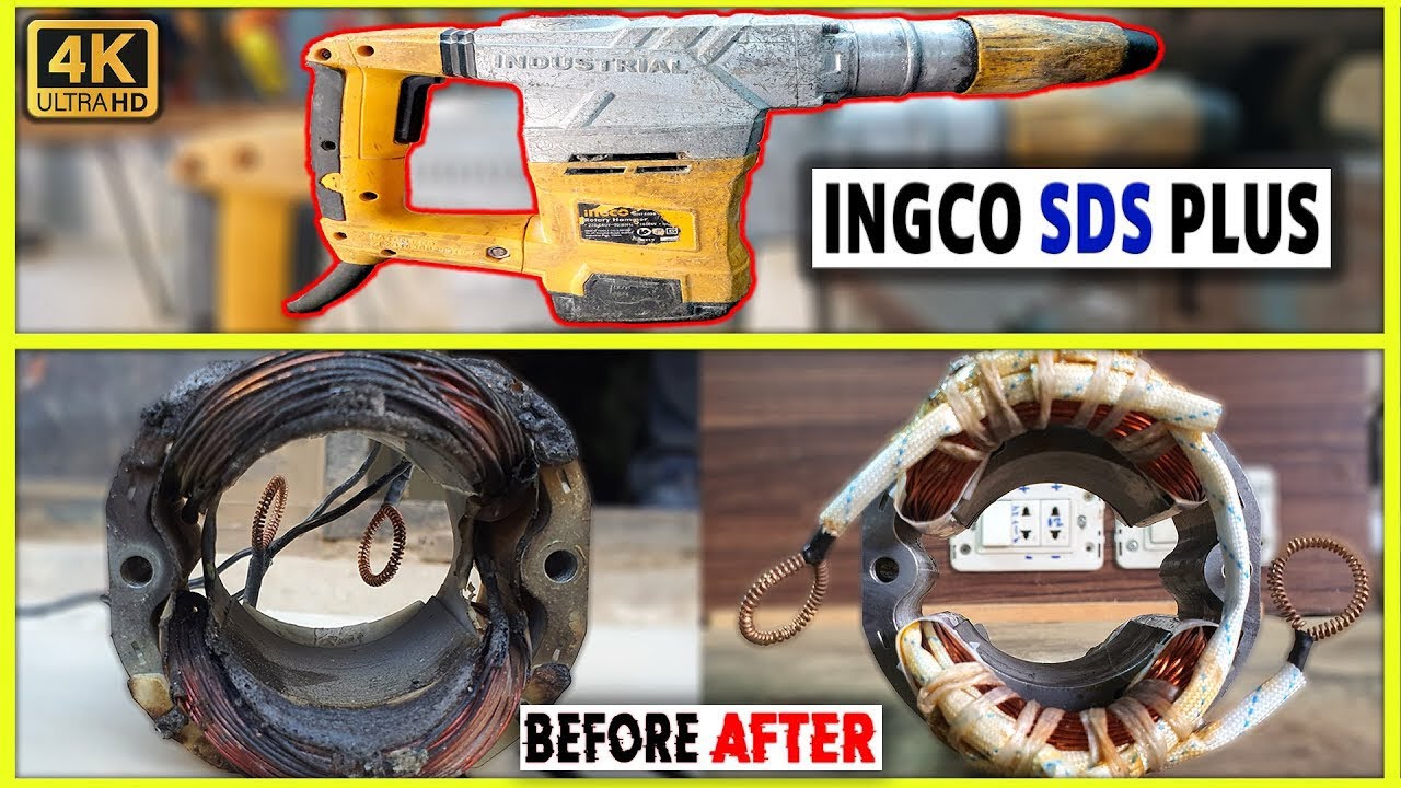 "DIY Rotary Hammer drill Repair: How to Fix and Rewind the Stator ...