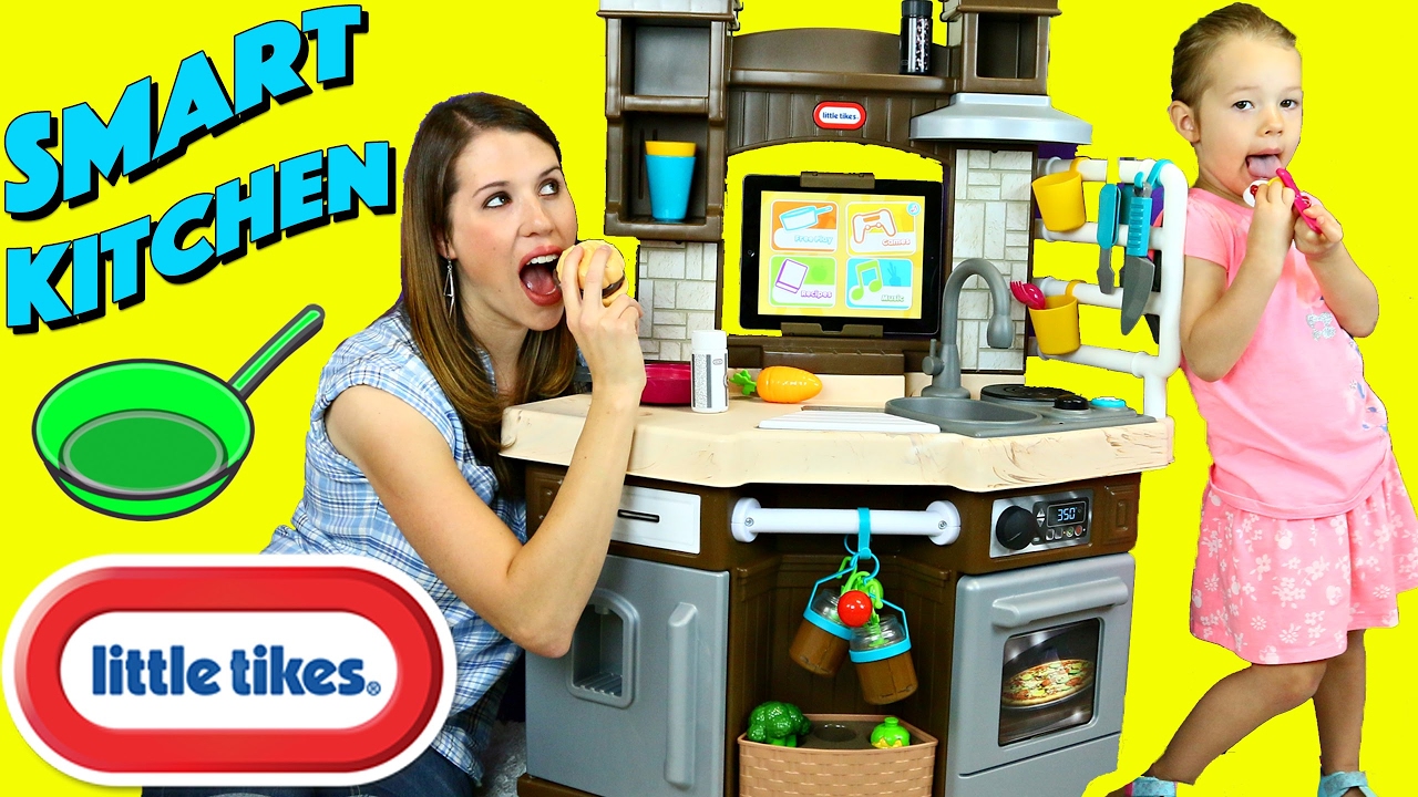 Little Tikes Cook N Learn SMART Kitchen Ipad App Slicing Food, Cooking ...
