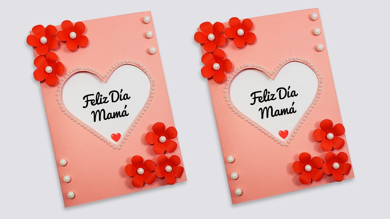 💗Tarjeta flores para el día de la madre 💗 Ideas para mamá | Mother's ...