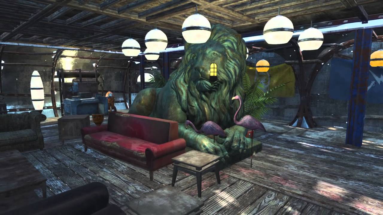 Fallout 4 My Red Rocket Airship Settlement - YouTube