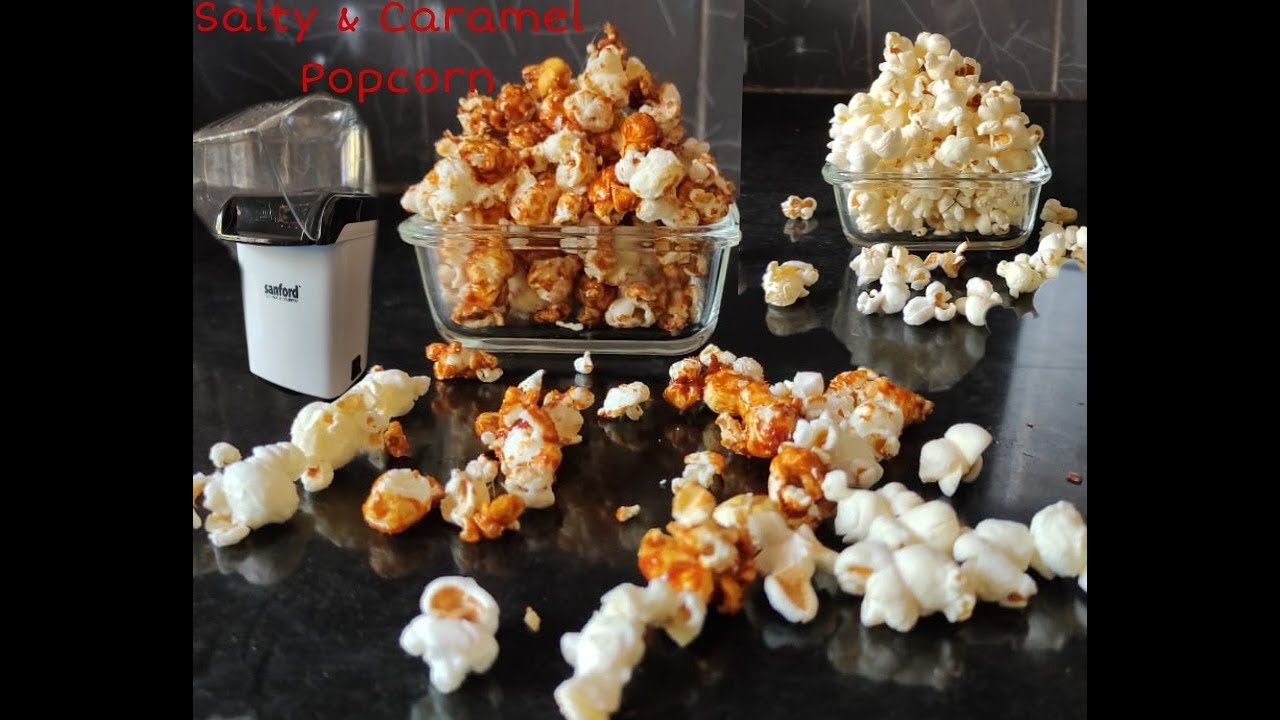 Caramel Popcorn | Salted Popcorn By Using Popcorn Machine | Popcorn ...