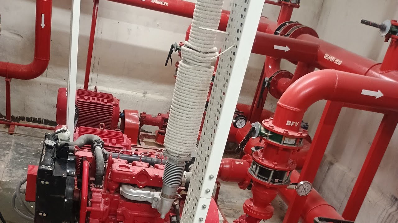Fire pump house || fire pump room training || fire fighting pump room in Hindi - YouTube