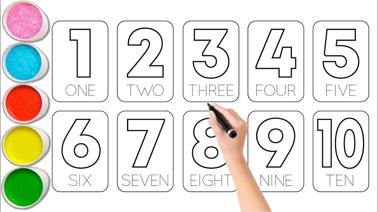 Learn Counting 1- 10 | Easy NumbersSong In English For Kids Beginners ...