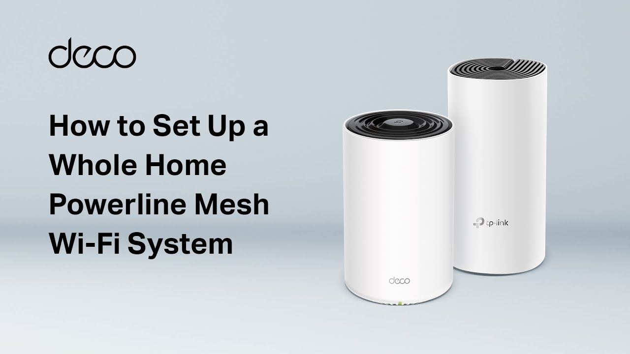 【Deco】How to Set Up a Whole Home Powerline Mesh Wi Fi System (Take Deco ...