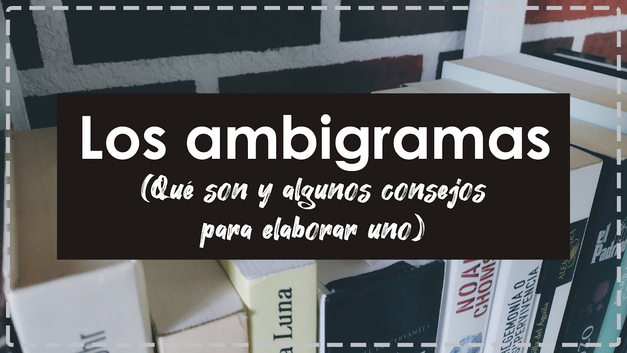Los ambigramas (qué son y algunos consejos para elaborar uno) - YouTube