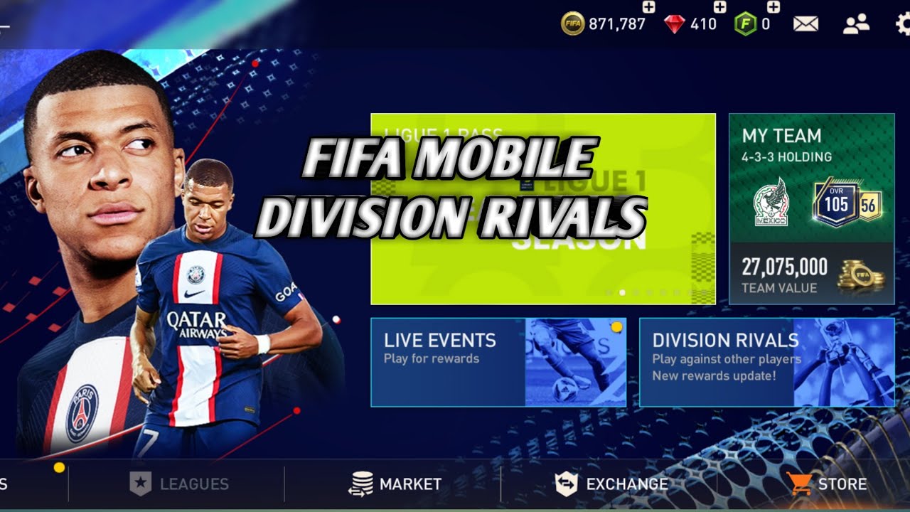 FIFA MOBILE DIVISION RIVALS + MY MAIN FIFA TEAM REAVEAL!!! - YouTube