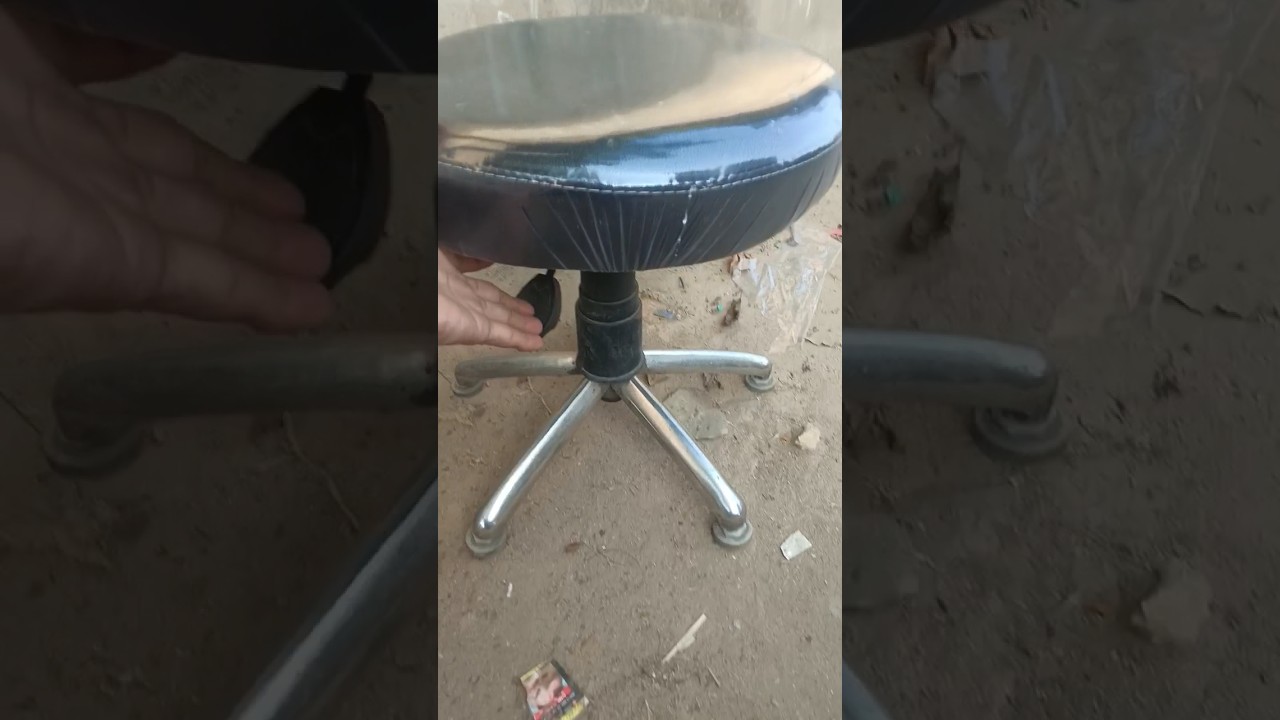 kushan round chair stool up down adjustable 🪑🪑🪑 - YouTube