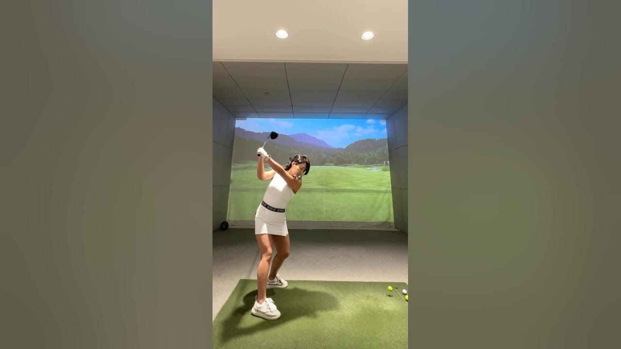 프로골퍼 정혜윤 드라이버는 샤프트가 길잖아요 그래서 스윙궤도가 완만해져야해요💗 Klpga정혜윤프로 Golf Klpga 여자프로골퍼 골프레슨 골프스윙 프로
