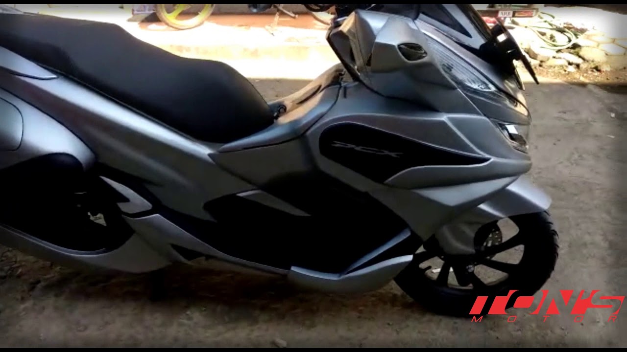 HONDA PCX 2018 MODIFIKASI II PCX SILVER MANTULLLL - YouTube