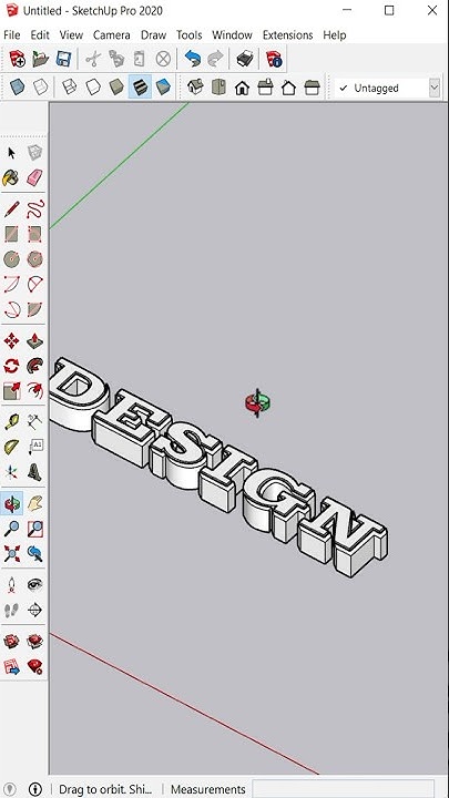 How To Make 3D Text In SketchUp #shorts #sketchup #sketchuptutorial ...